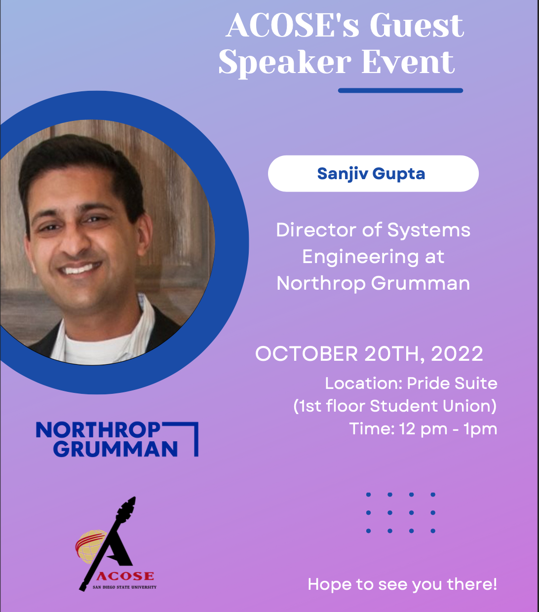Northrop Grumman Speaker Event | ACOSE